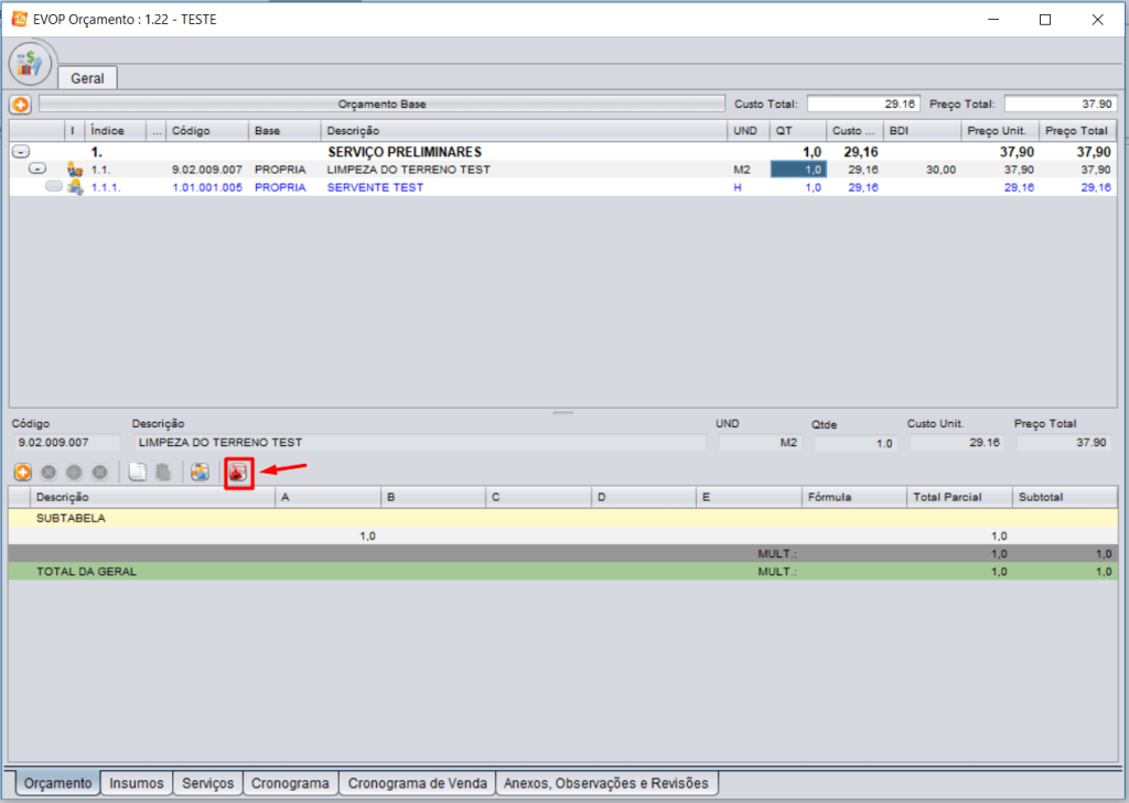 Recursos de AutoCad - Quantificador do Evop - Evop