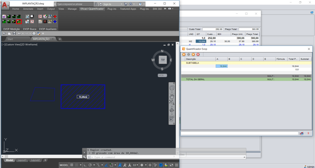 Recursos de AutoCad - Quantificador do Evop - Evop
